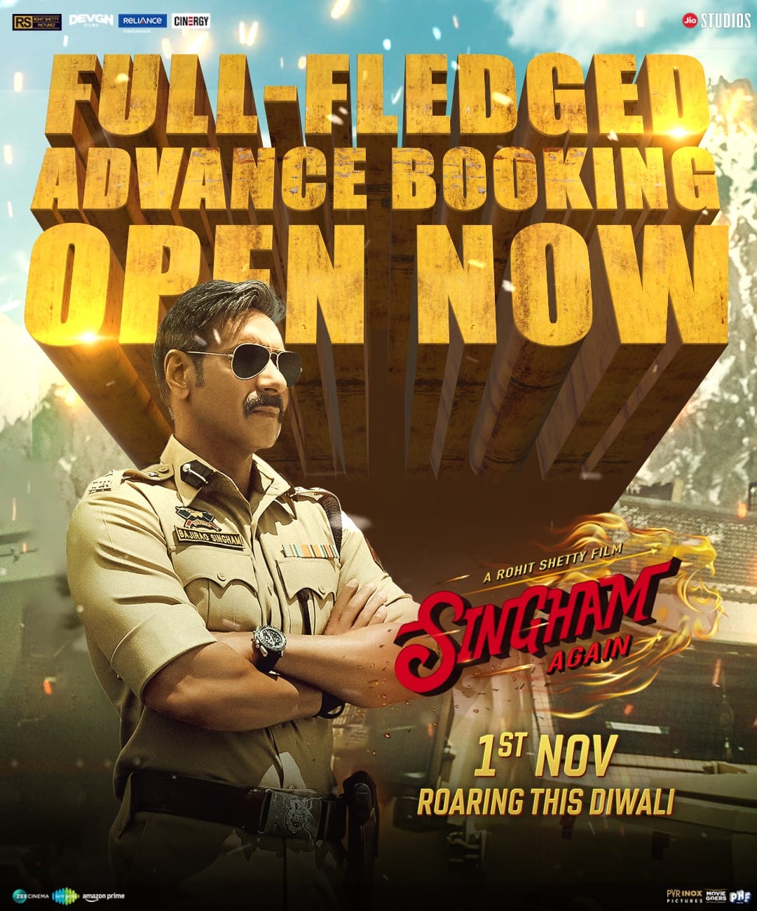 Singham Again Advance Box Office Day 1: Ajay Devgn-Deepika Padukone ...