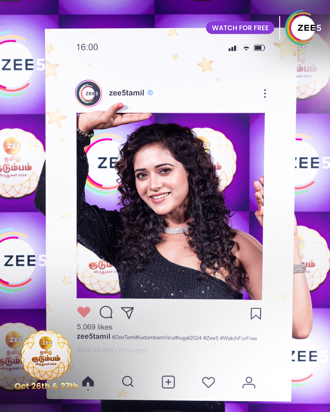 ZEE Tamil Kudumba Awards 2024: Photos, Where To Watch For Free On OTT ...