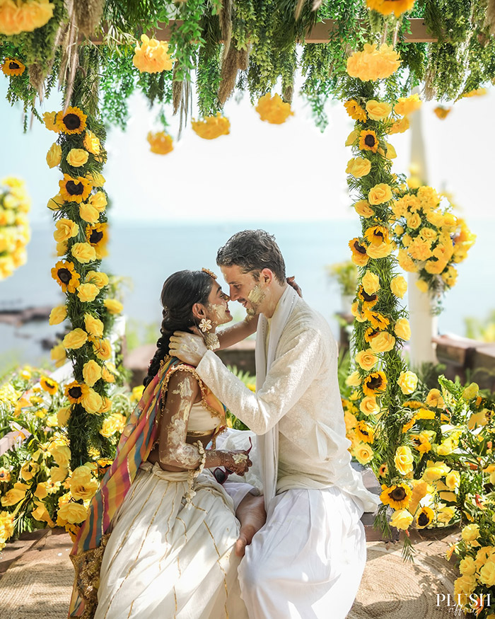 Bigg Boss Fame Sreejita De And Michael Blohm-Pape Haldi Ceremony ...