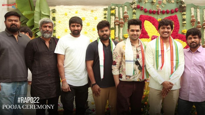 Ram Pothineni And Bhagyashree Borse #RAPO22 Begins With An Auspicious Pooja Ceremony - Filmibeat