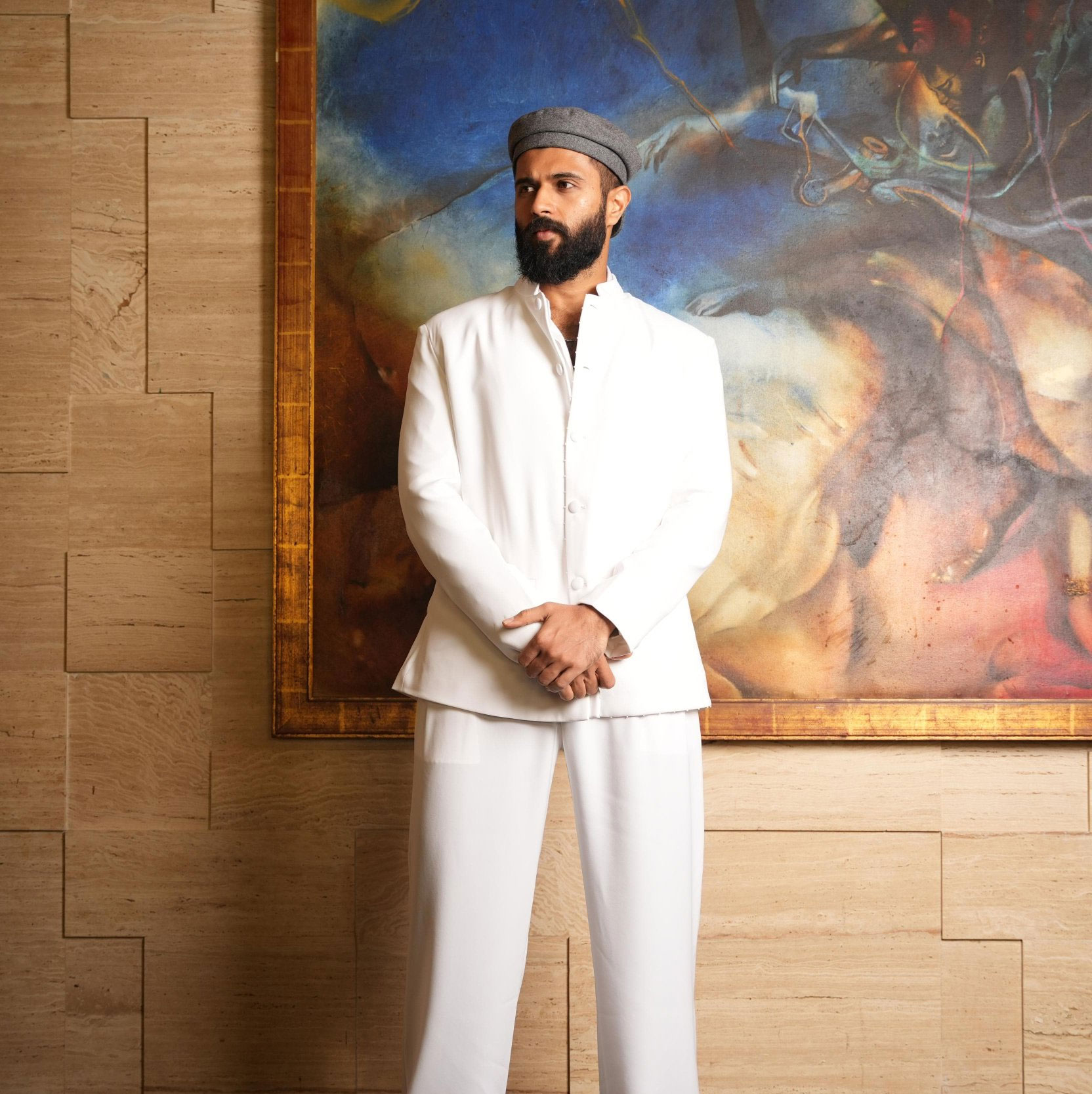 Vijay Deverakonda Stuns in New Bread-Themed Look and All-White Outfit ...