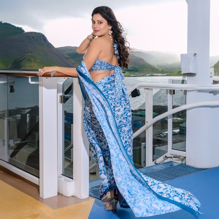 Archana Gupta Grace Meets Glaciers: Traditional Elegance In Iceland’s Icy Embrace - Filmibeat