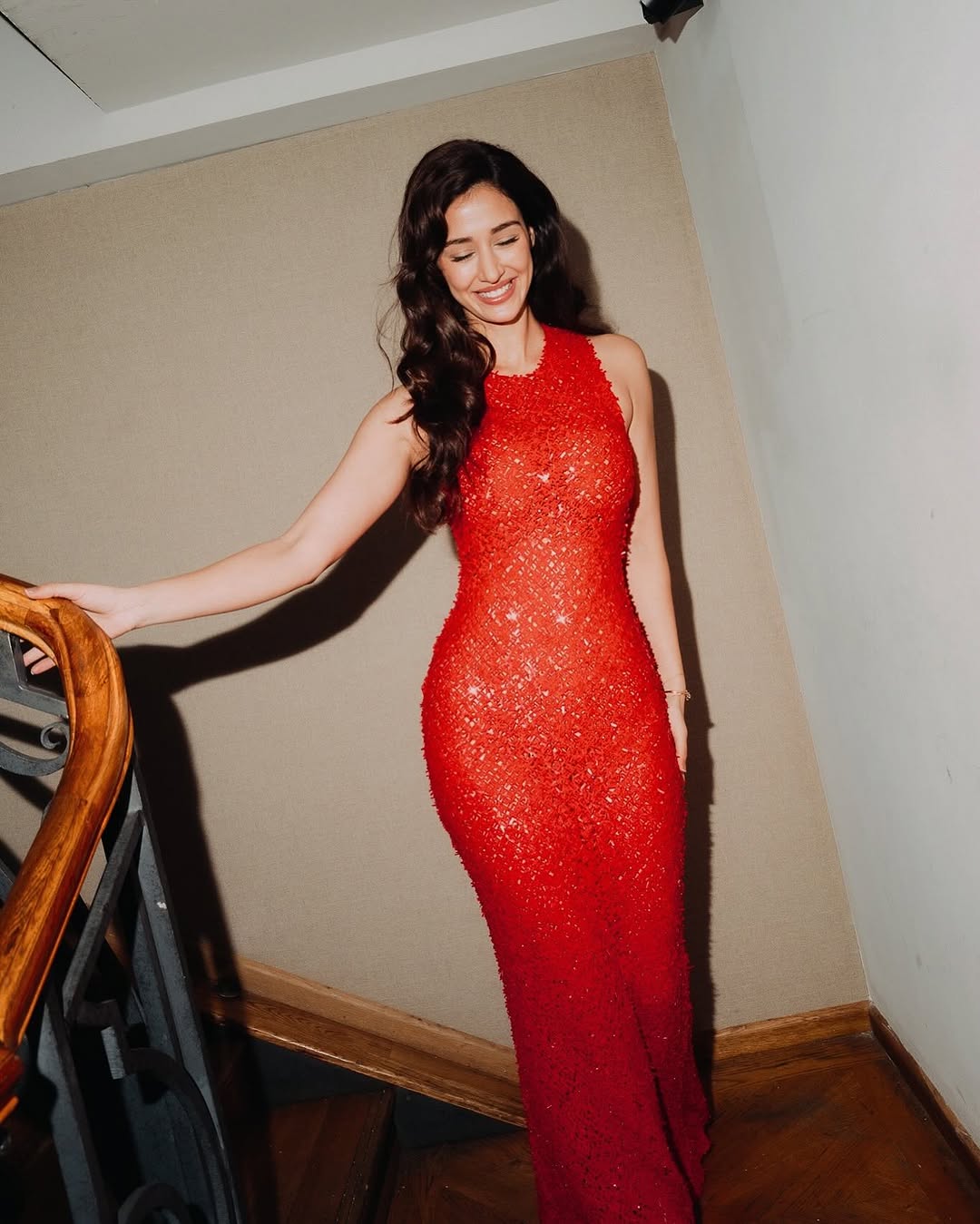Disha Patani's Stunning Red Gown Look: A Perfect Blend Of Glamour And ...