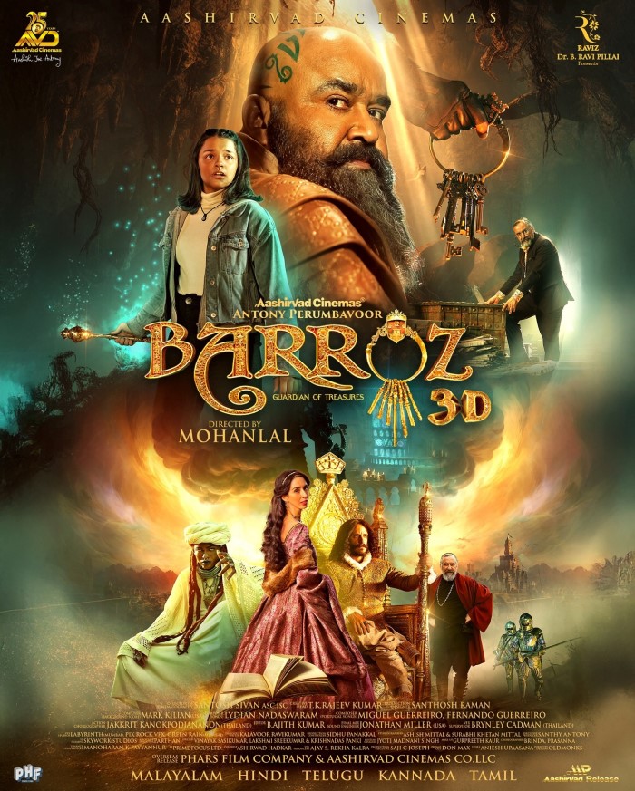 Mohanlal's Barroz 3D Hits Theatres Worldwide This Christmas | Barroz 3D ...