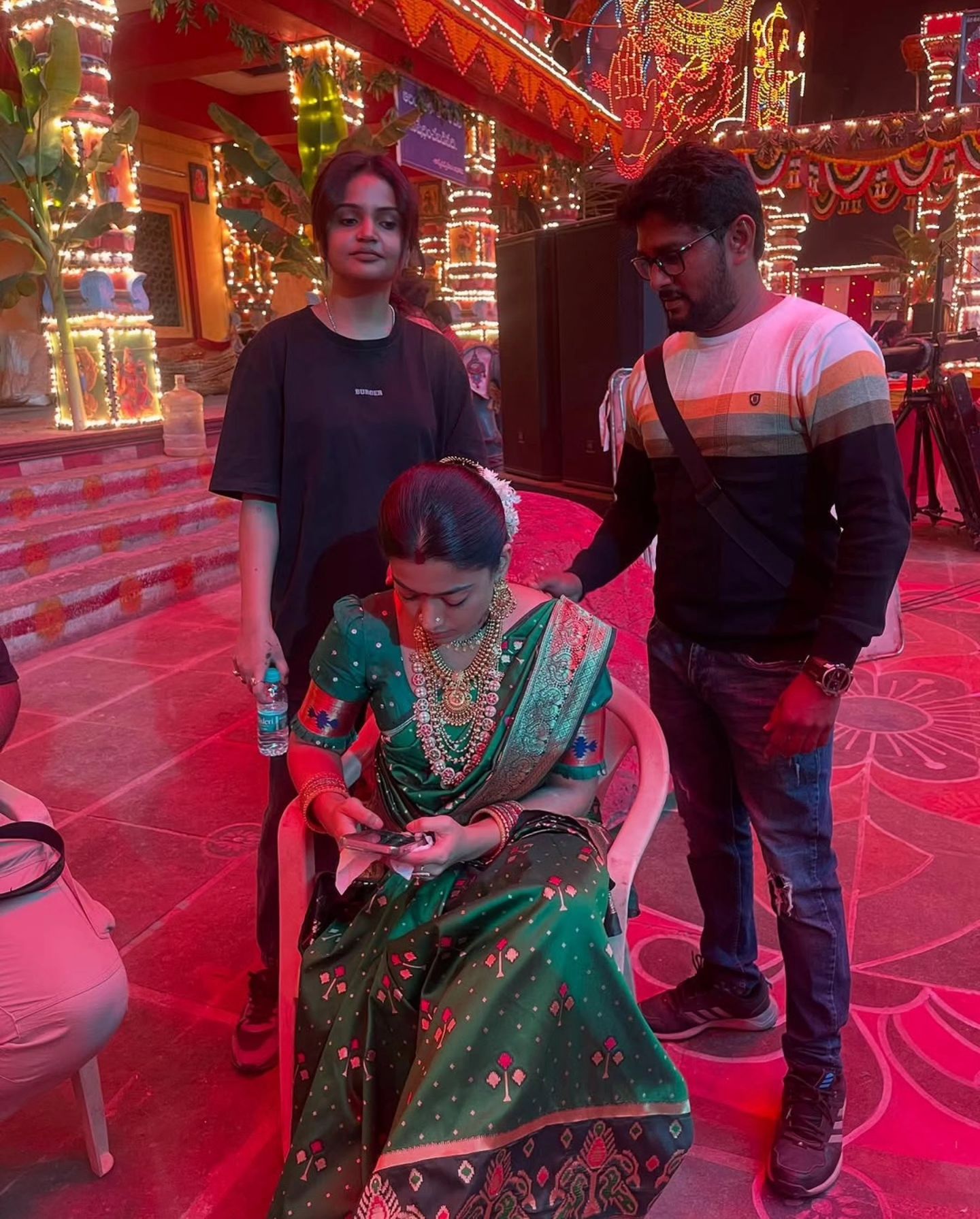 Rashmika Mandanna Prepares To Captivate Hearts As Srivalli in "Pushpa 2"; BTS Photos - Filmibeat