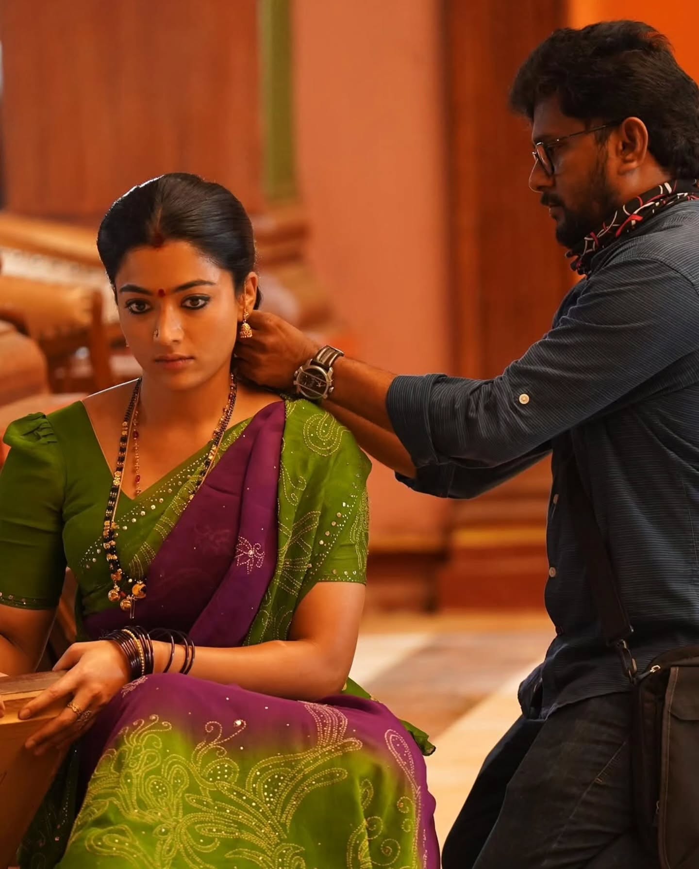 Rashmika Mandanna Prepares To Captivate Hearts As Srivalli in "Pushpa 2"; BTS Photos - Filmibeat