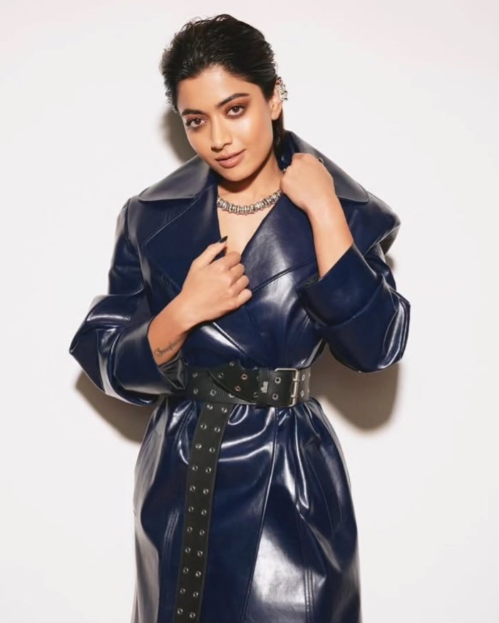 Rashmika Mandanna Stuns In Bold Leather Look In Latest Photoshoot ...