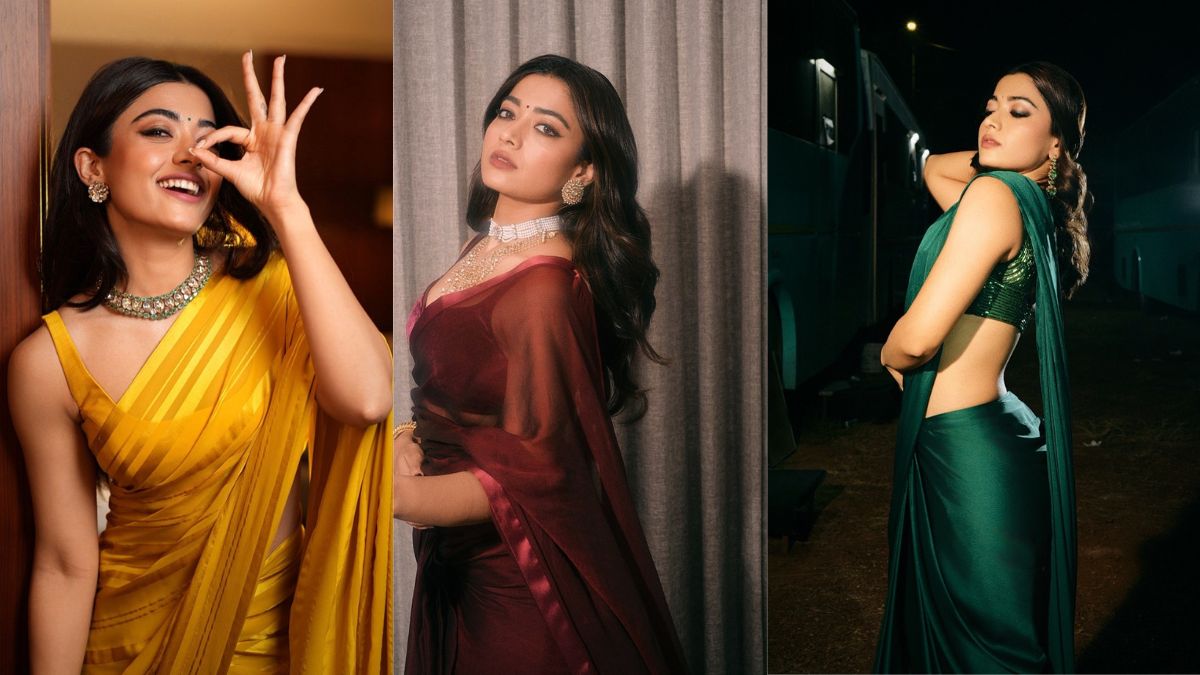 Srivalli Aka Rashmika Mandanna Slays Pushpa 2: The Rule Promotions In Trend Setting Saree Looks ...