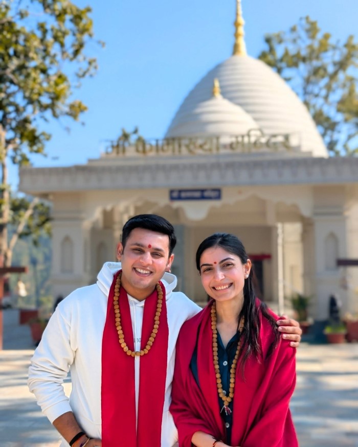 Dev Joshi Gets Engaged To Fiancée Aarti In Intimate Ceremony At Kamakhya Temple - Filmibeat