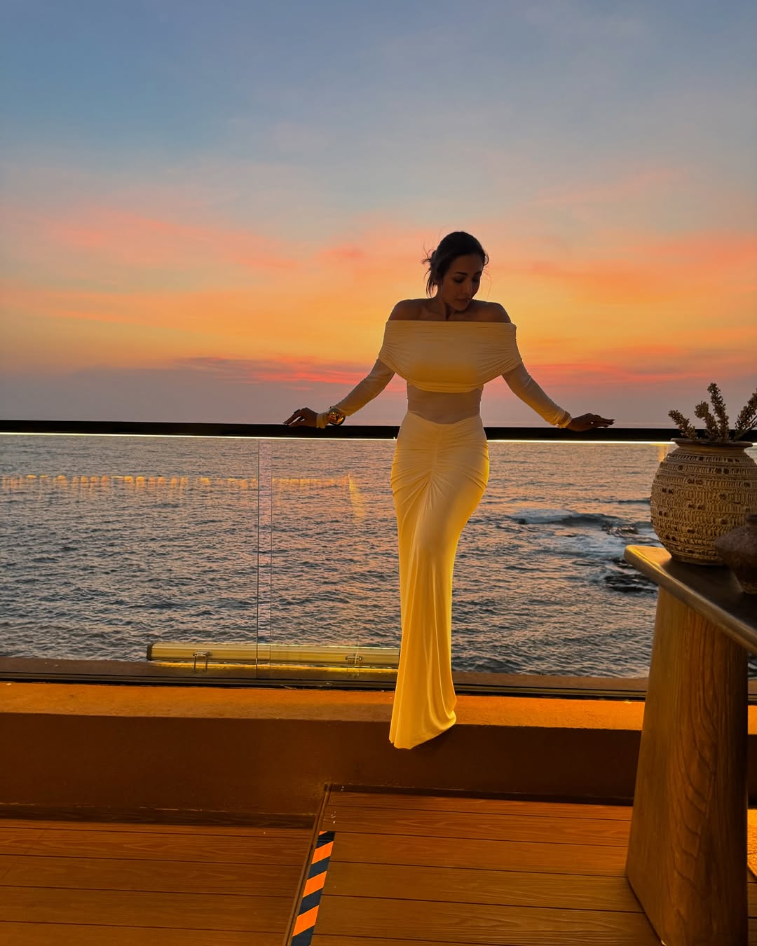 Malaika Arora Stuns in Yellow Bodycon Outfit At Jolene Restaurant In ...