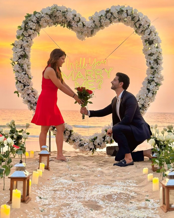 Megha Chakraborty's Dreamy Wedding Proposal with Sahil Phull - Filmibeat