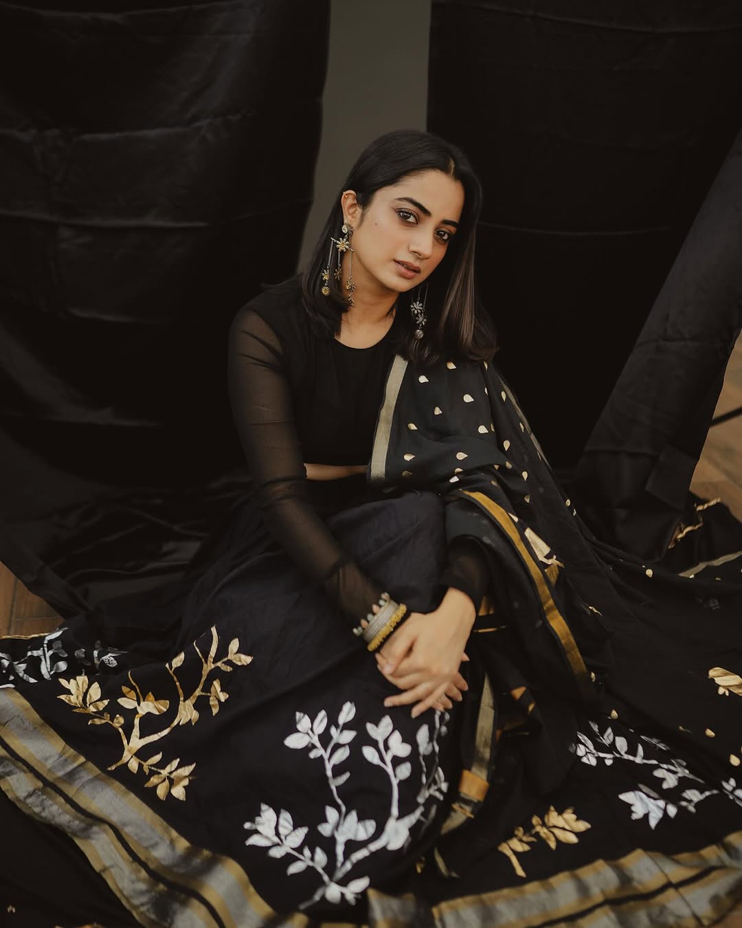 Namitha Pramod's Stunning Classic Black Salwar Photoshoot - Filmibeat