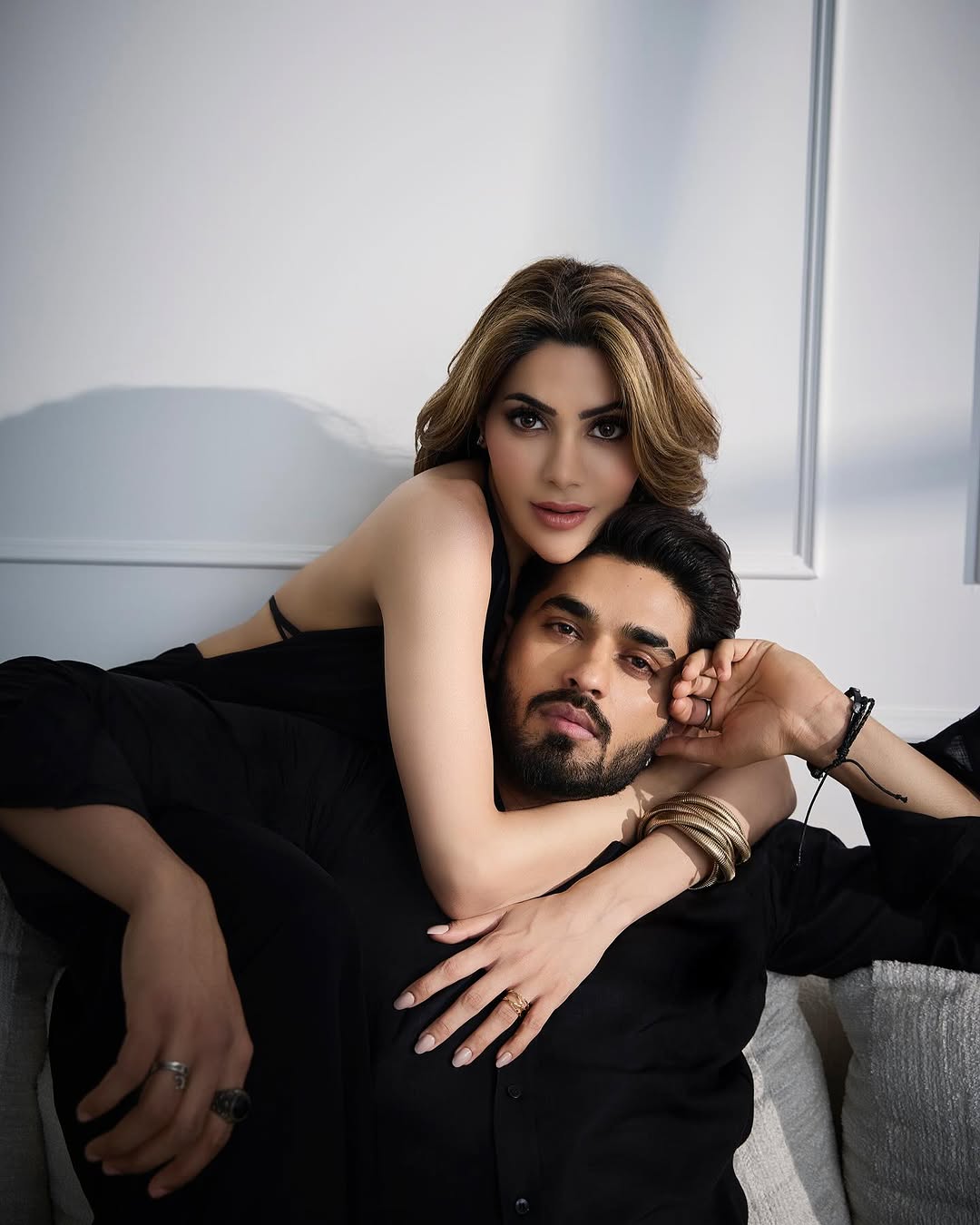 Nikki Tamboli And Arbaz Patel's Romantic All-Black Photoshoot: A Stunning Visual Delight - Filmibeat