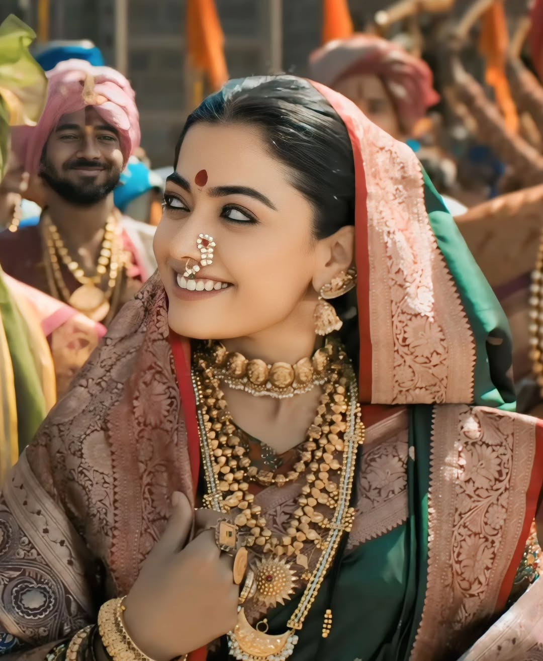 Rashmika Mandanna as Maharani Yesubai in "Chhaava": A Regal ...