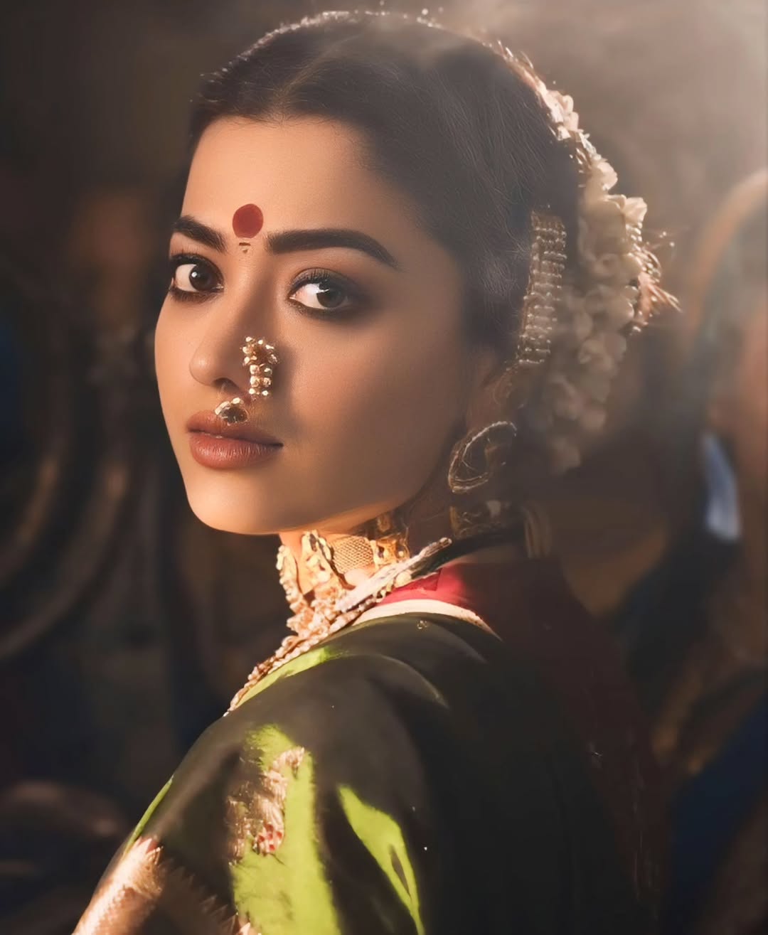Rashmika Mandanna as Maharani Yesubai in "Chhaava": A Regal ...