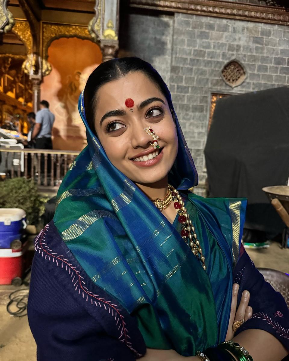 In Pics : Rashmika Mandanna's Journey to Playing Maharani Yesubai ...