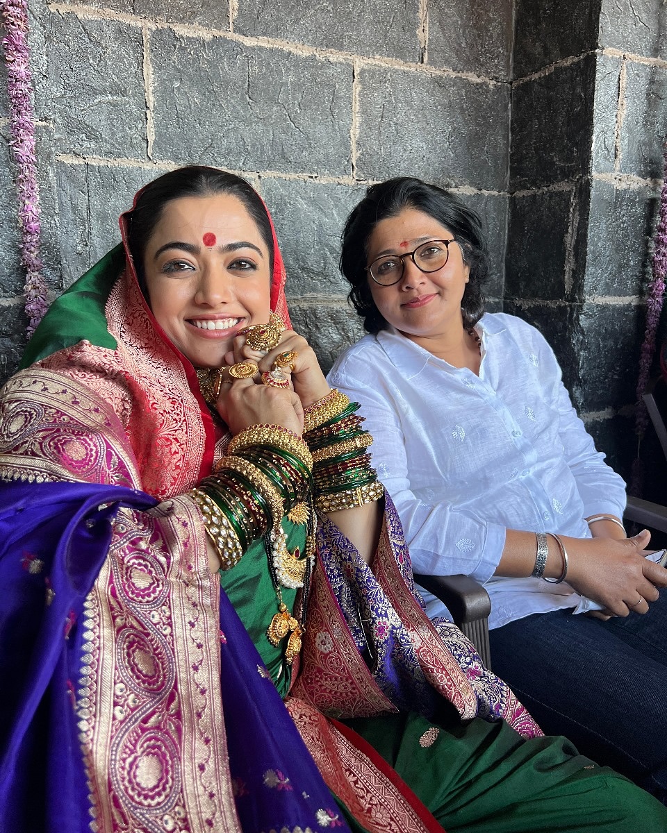In Pics : Rashmika Mandanna's Journey to Playing Maharani Yesubai ...
