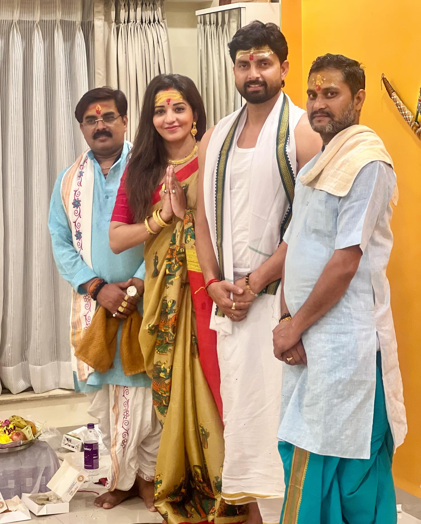 Monalisa And Vikrant Singh Rajput Celebrate Maha Shivratri 2025 - Filmibeat