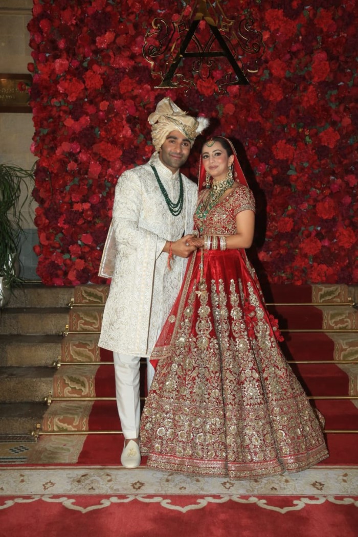Newly Wedded Aadar Jain And Alekha Advani First Photos - Filmibeat