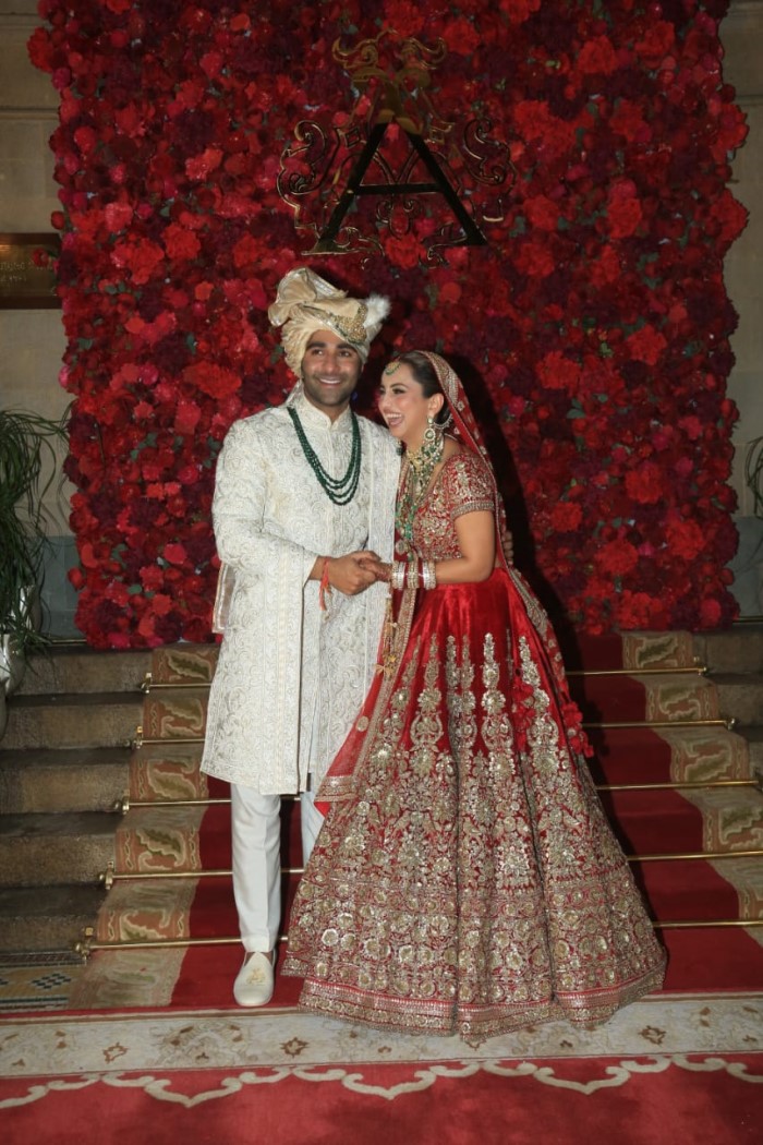 Newly Wedded Aadar Jain And Alekha Advani First Photos - Filmibeat