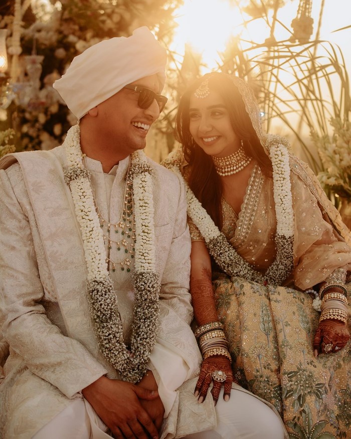 Prajakta Koli And Vrishank Khanal First Wedding Photos - Filmibeat