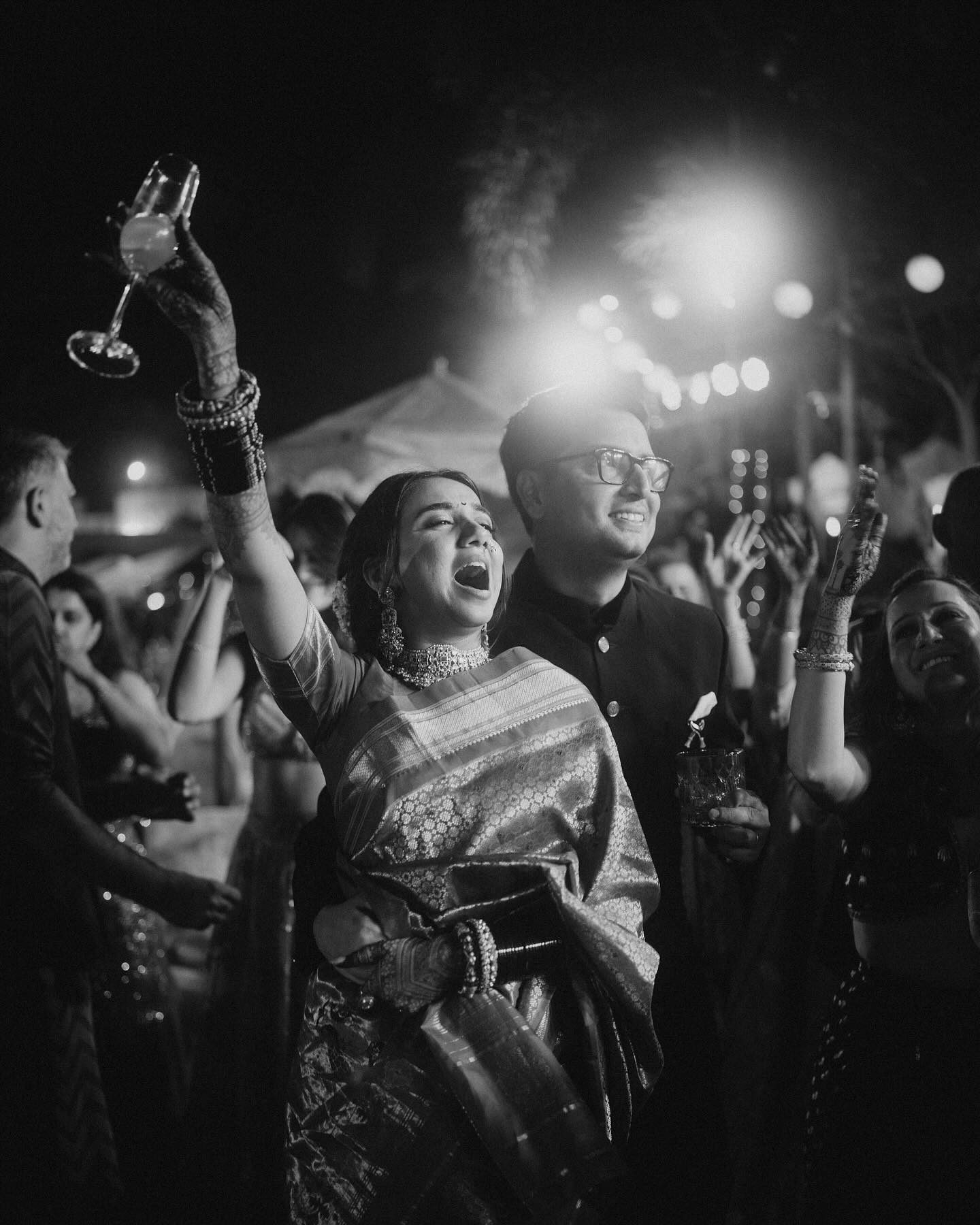 Prajakta Koli And Vrishank Khanal's Glamorous Night Bash Before the ...