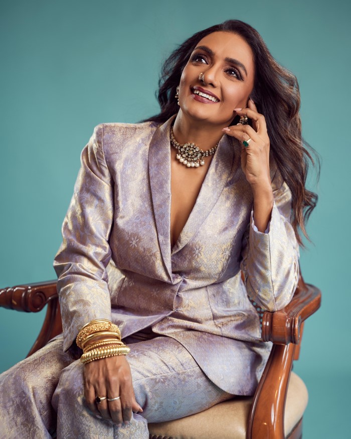 Shanthi Priya Reimagines Heritage: A Power Suit Crafted From Her Mother’s Kanjeevaram Saree At ...