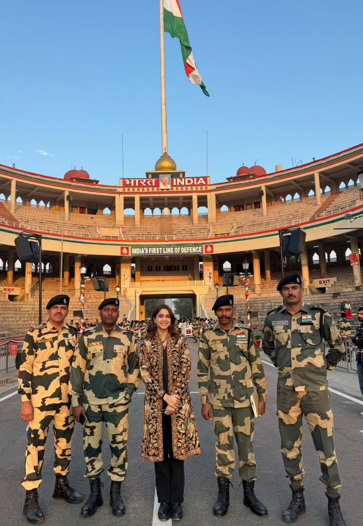 Sharvari Attends the Iconic Attari-Wagah Border Ceremony - Filmibeat