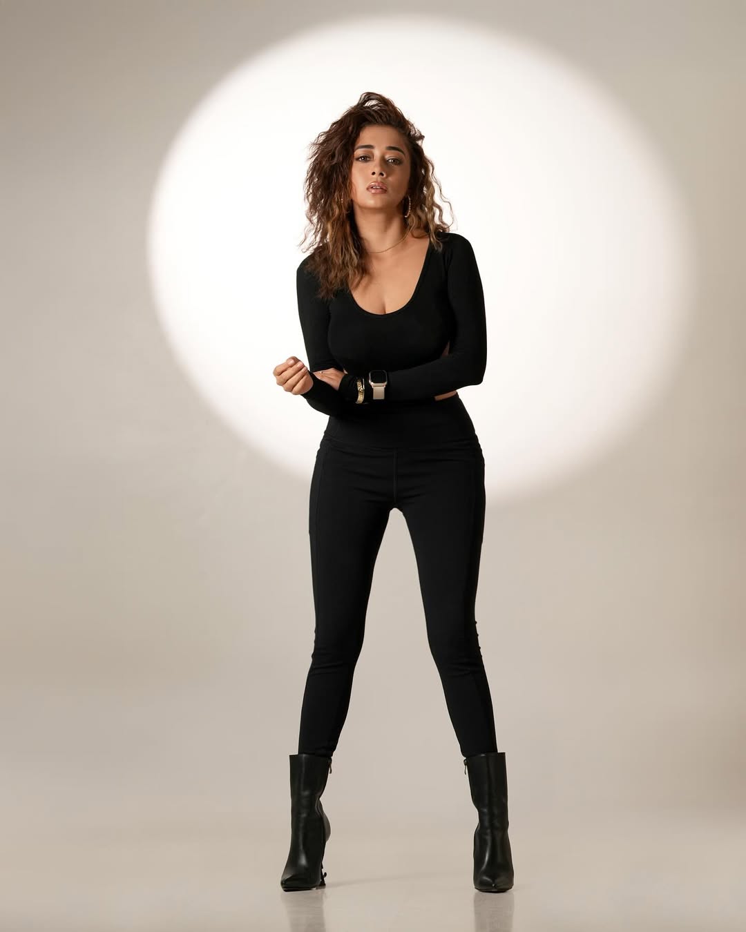 Tina Dutta's Bold and Elegant All-Black Fashion Statement - Filmibeat