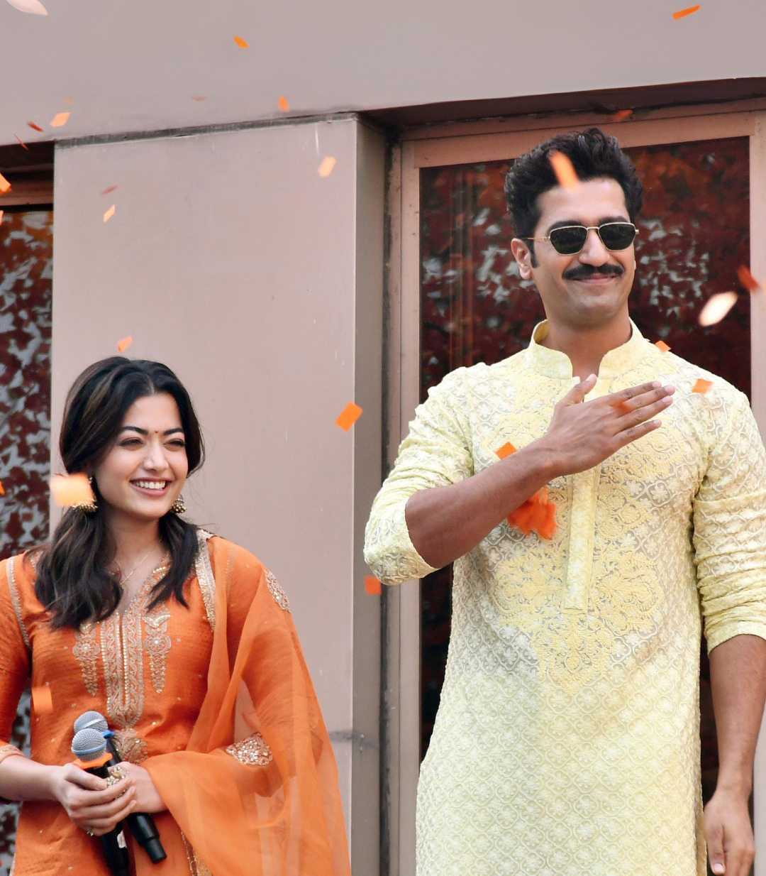 Vicky Kaushal and Rashmika Mandanna Promote Chhaava At Chitra Cinemas ...