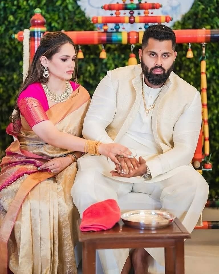 Abhishek Ambareesh And Aviva Bidapa's Son Naming Ceremony Photos ...