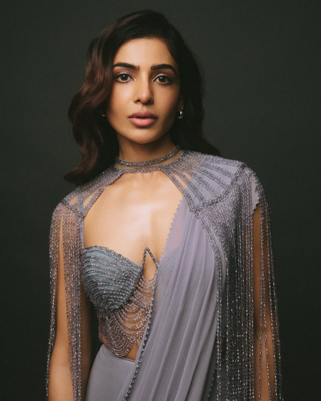 Actress Samantha Ruth Prabhu’s Ethereal Lilac Saree - Filmibeat