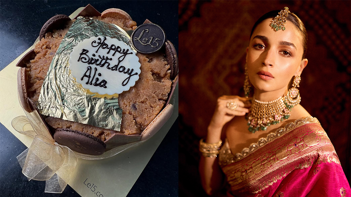 Alia Bhatt Celebrates Birthday With Unique Moong Dal Halwa Cake - Filmibeat