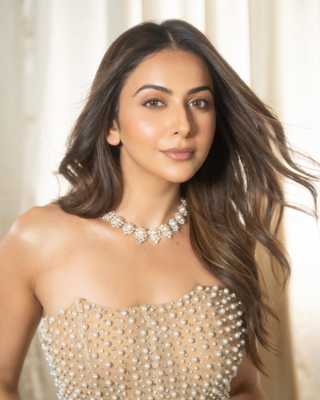 Rakul Preet Singh's Latest Photoshoot in a Stunning Pearl-Adorned Gown ...