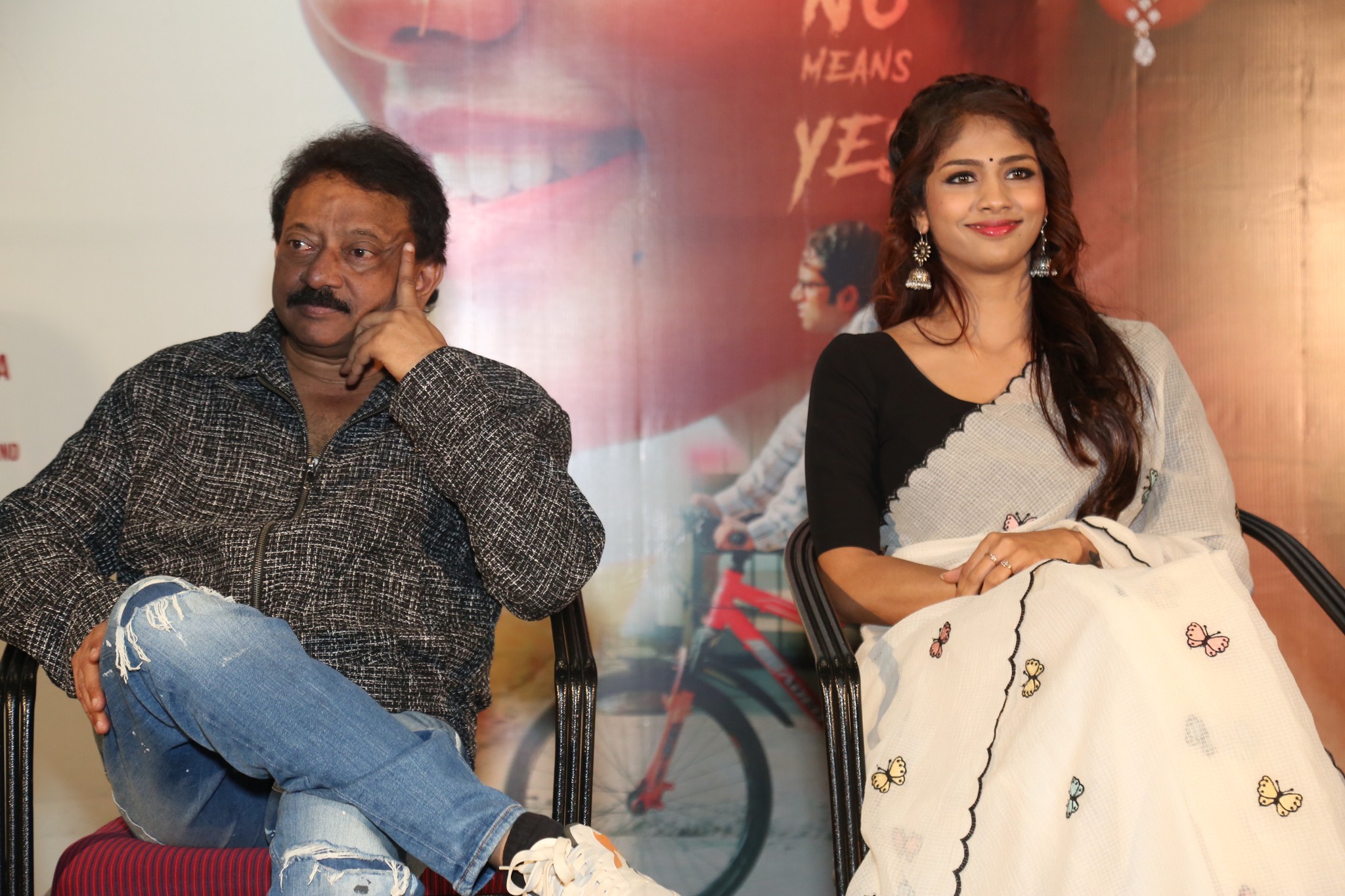 RGV's Saree Movie Press Meet Highlights The Unconventional Thriller ...