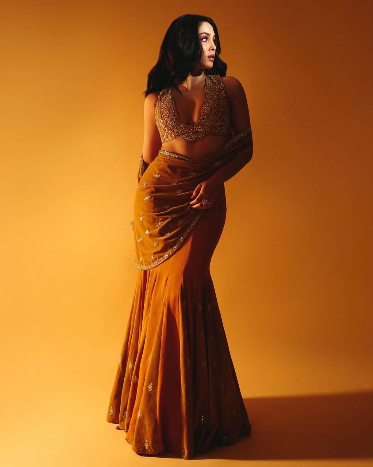 Sharvari’s Golden Saree Look Redefines Desi Elegance - Filmibeat