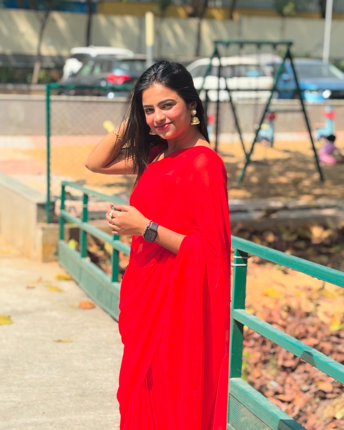 Sonu Srinivas Gowda Stuns In A Red Saree Photoshoot - Filmibeat