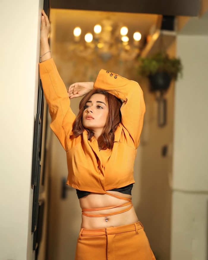 TV Actress Tina Dutta Stuns In Bold Mustard Outfit, Latest Photoshoot ...