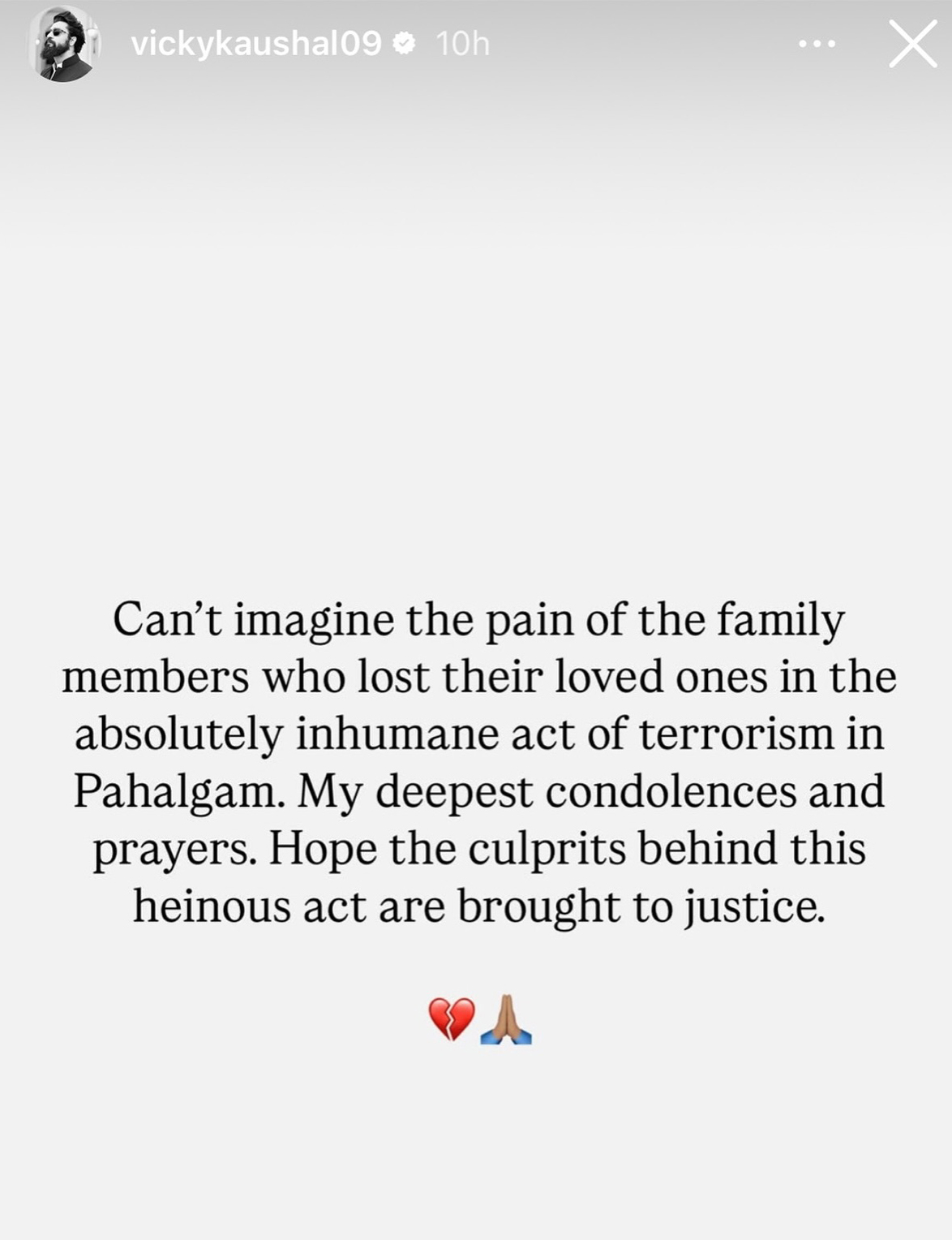 Indian Celebrities Condemn Pahalgam Terror Attack And Express Grief ...
