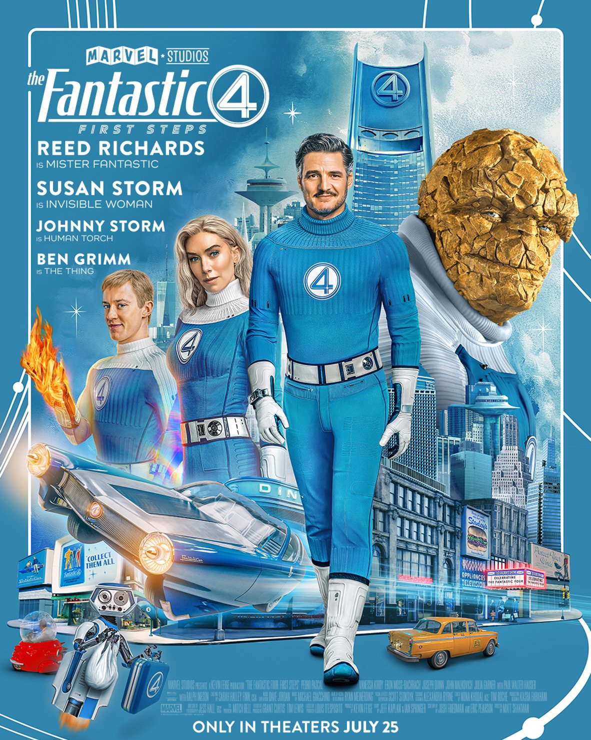 The Fantastic Four: First Steps Movie Poster & Photos | The Fantastic Four: First Steps Movie ...