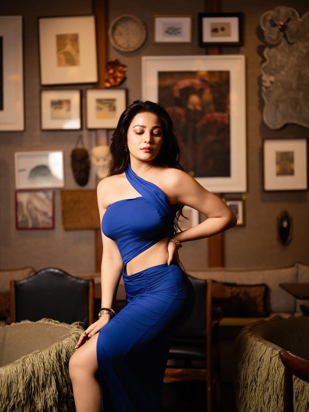 Kaveri Priyam Slays in Electric Blue Gown – Photoshoot Breakdown | Bold ...