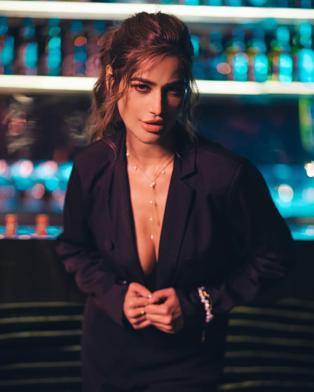 Poonam Pandey Sizzles in Bold Black Blazer Photoshoot | Poonam Pandey ...