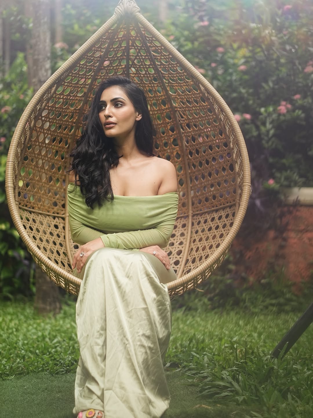 Shivangi Verma Dazzles in Elegant Lime-Green Photoshoot | Shivangi ...