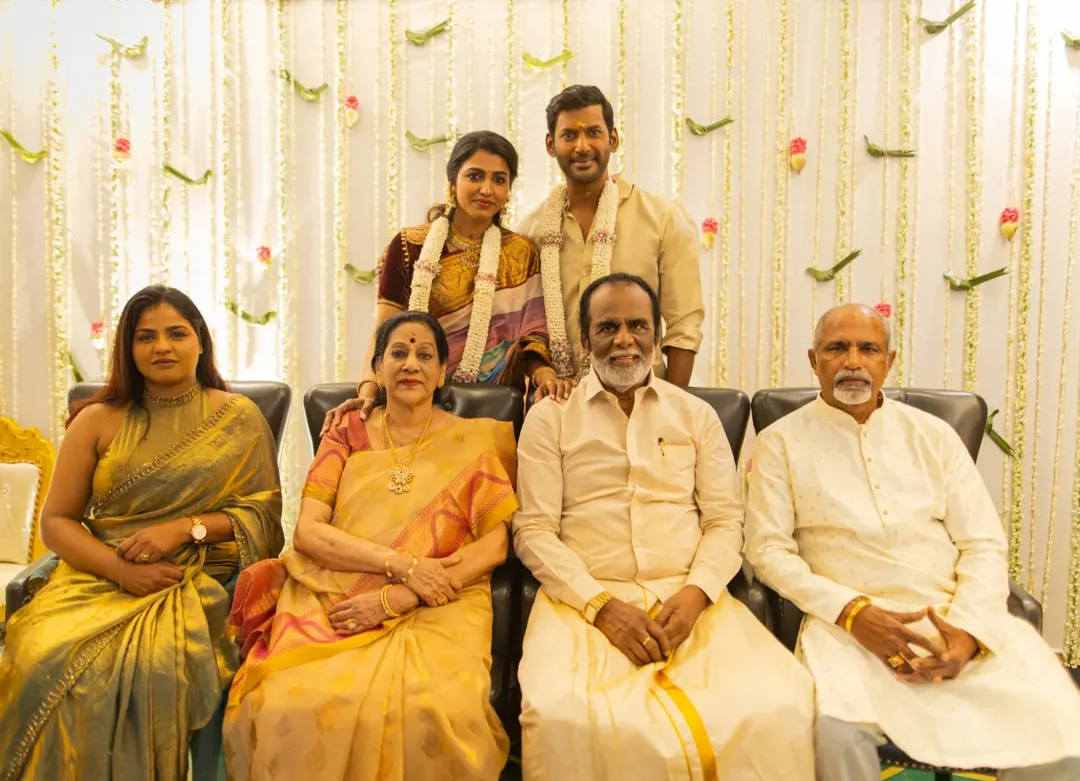 Vishal Gets Engaged to Sai Dhanshika on His Birthday | Vishal & Sai Dhanshika’s Intimate ...