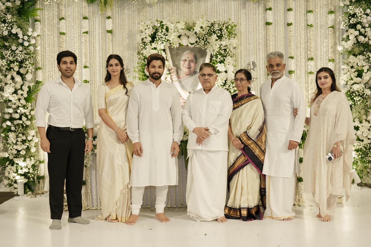 Allu Kanakaratnam Pedda Karma Stills | Traditional Ritual Moments ...