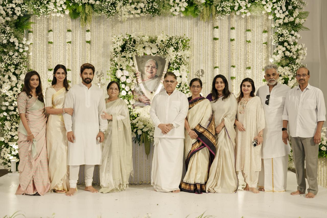 Allu Kanakaratnam Pedda Karma Stills | Traditional Ritual Moments ...