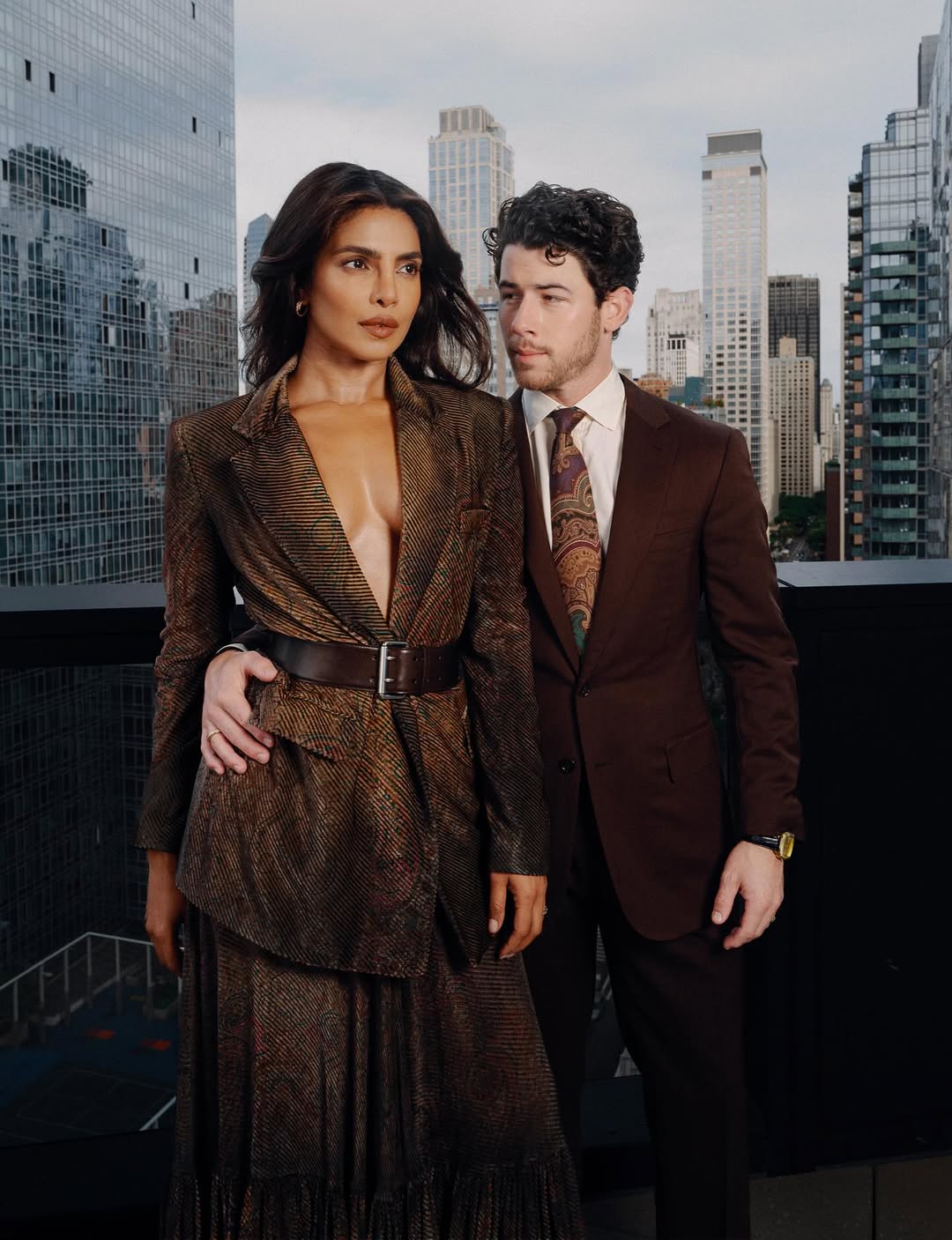 Priyanka Chopra and Nick Jonas Twin at Ralph Lauren NYFW | Power Couple ...
