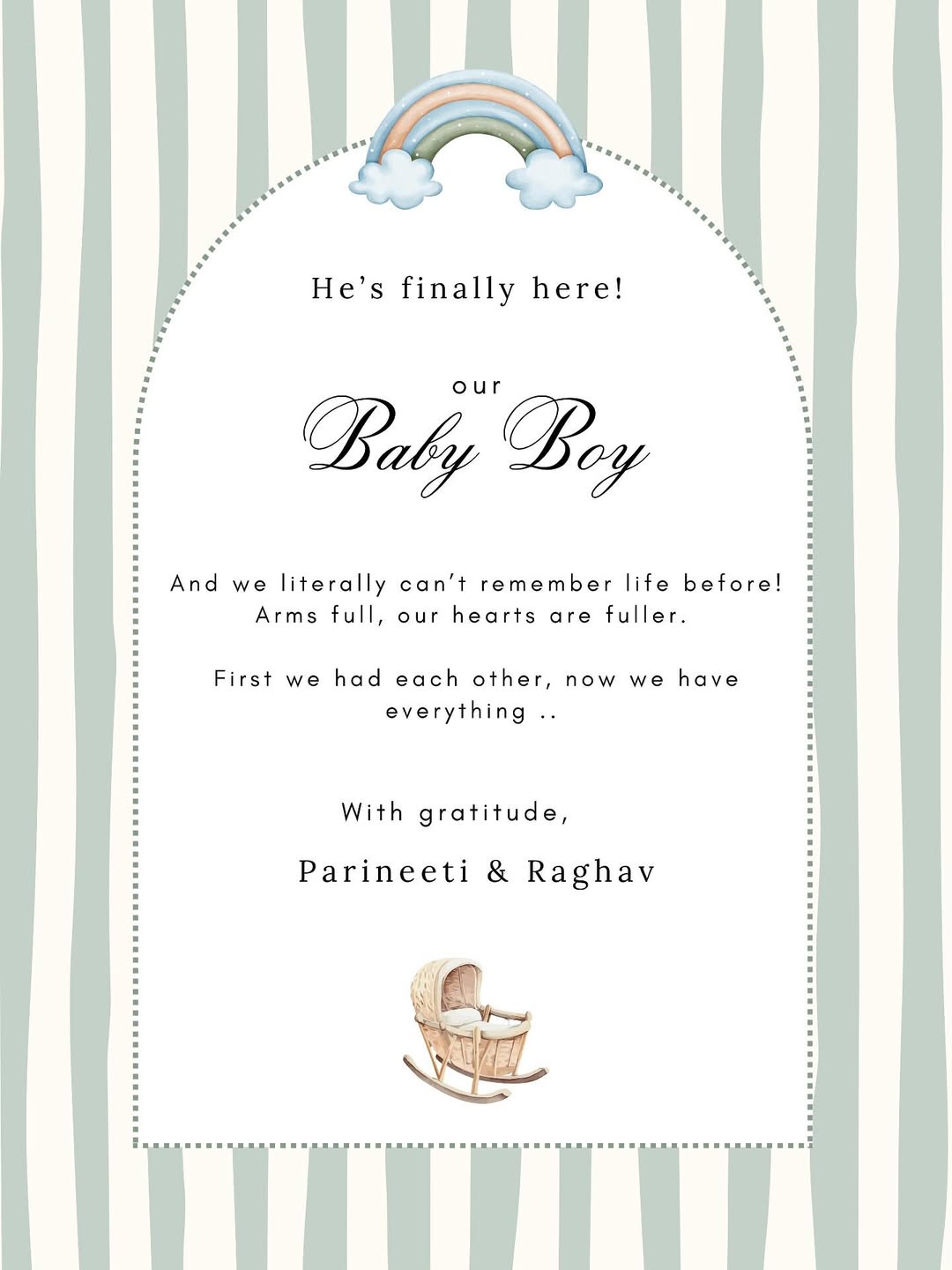 Parineeti Chopra & Raghav Chadha Reveal Baby Boy Neer | Meaning of Neer ...