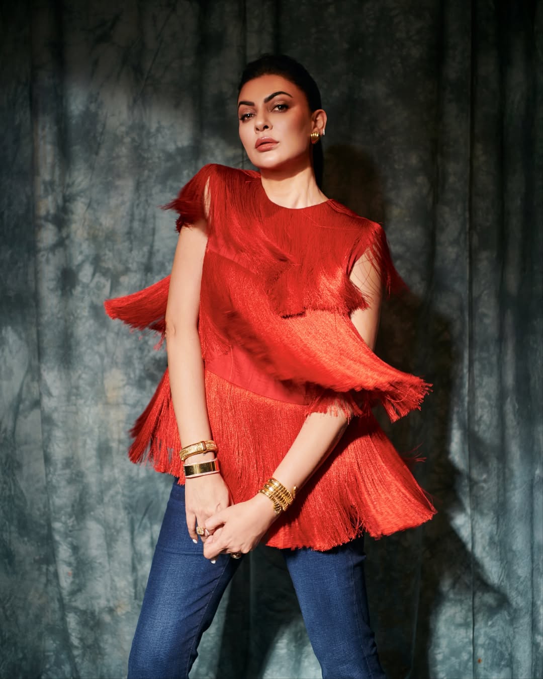 Sushmita Sen’s Red Ensemble Redefines Power Dressing | Sushmita Sen Serves Fierce Elegance in ...