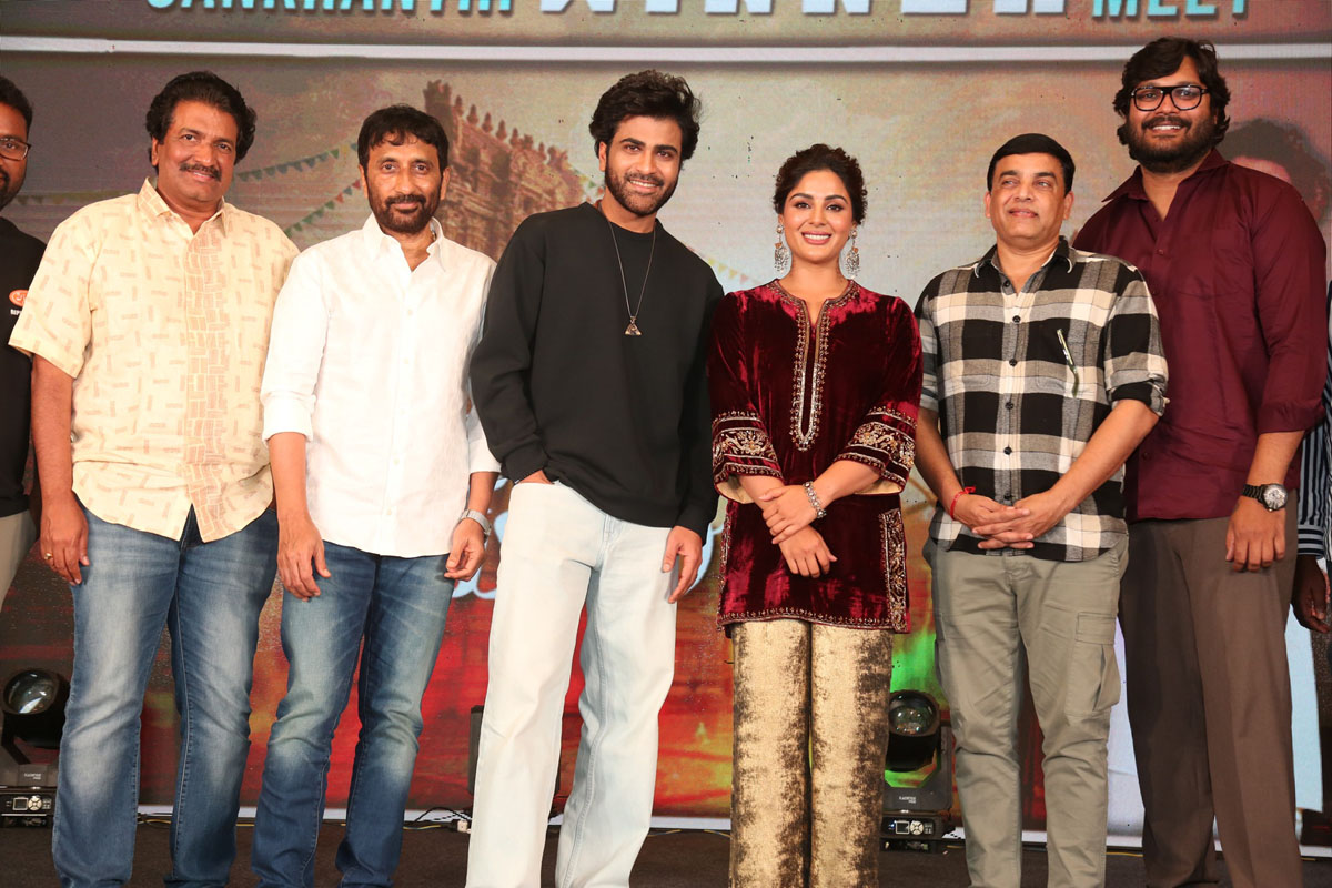 Nari Nari Naduma Murari Success Meet Stills ft Sharwanand | Sharwanand ...